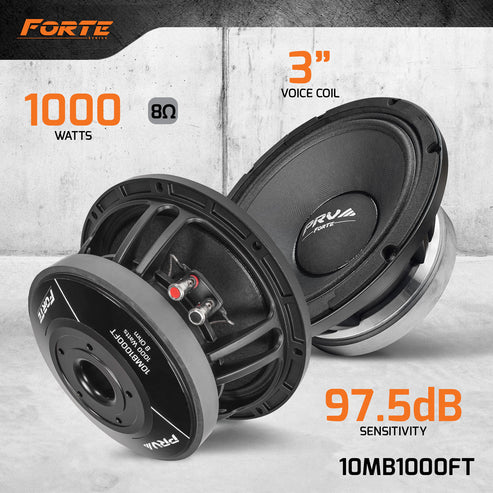 PRV AUDIO 10 Inch Midrange Speaker 10MR1000X – ALTA GAMA CAR AUDIO